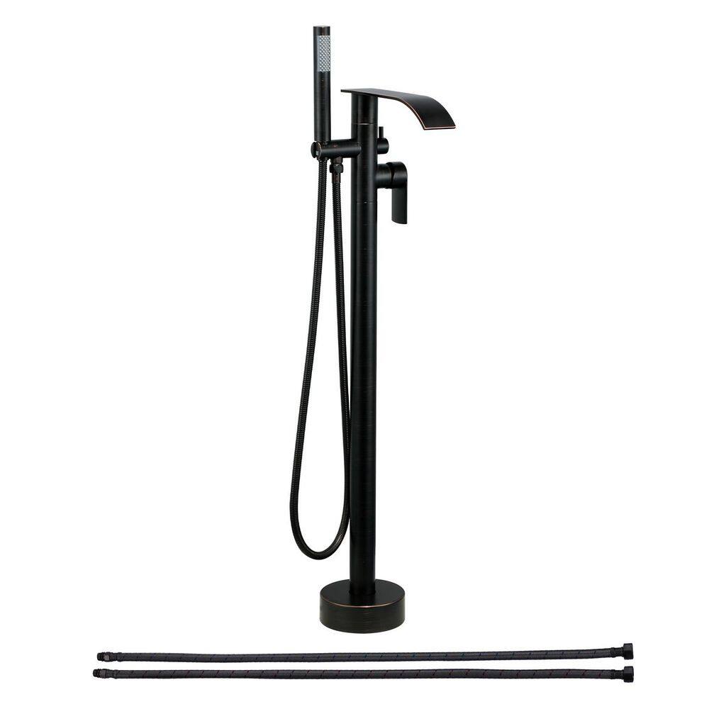 IVIGA 2-Handle Freestanding Claw Foot Tub Faucet with Hand Shower and ...