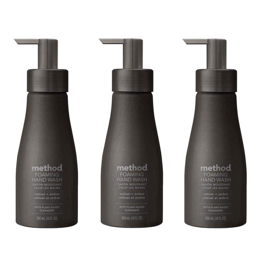 Method 10 oz. Foaming Hand Wash Vertiver Plus Amber (3-Pack) 354984 ...