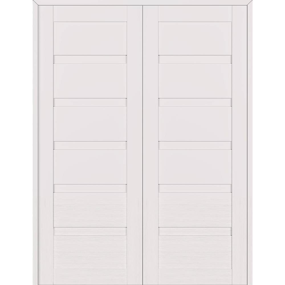 Belldinni Louver 48 in. x 83.25 in. Both Active Bianco Noble Wood ...