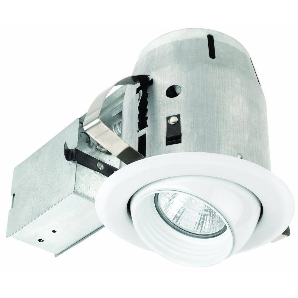 Globe Electric 4 in. White Recessed Eyeball Lighting Kit 90064 - The ...