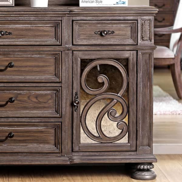 Natural wood buffet server store