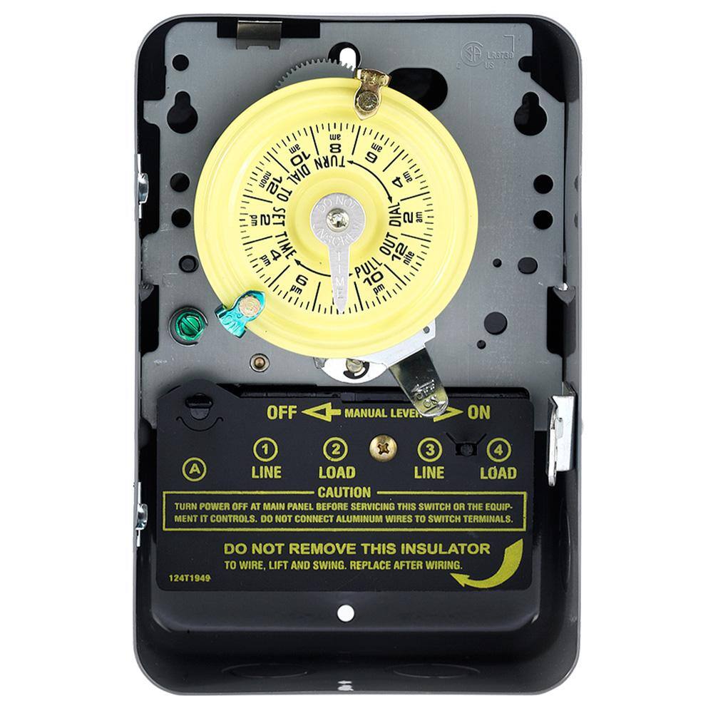 Intermatic T100 Series 208V to 250V 23-Hour Indoor Mechanical Water ...