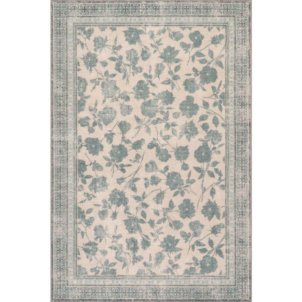 RUGS USA Padma Lakshmi X Rugs Botanica Hand-Tufted Botanical Wool-Blend ...