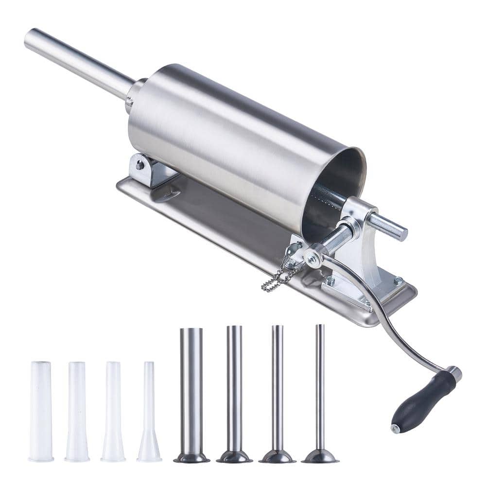 SVOPES Manual Sausage Stuffer, 2.5 L/6 lbs. Horizontal Sausage Machine ...