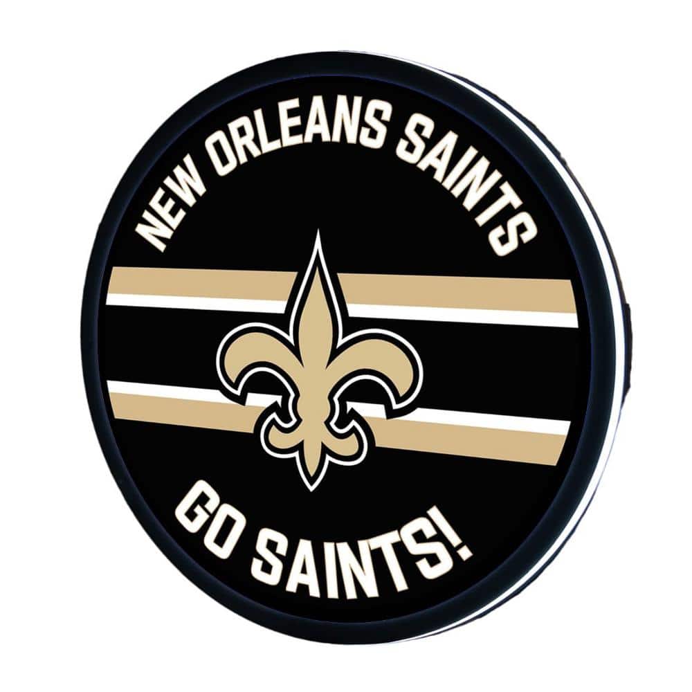 Evergreen New Orleans Saints 15 in. Round Plug-in LED Lighted Sign ...