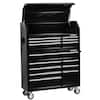 Husky 46 in. 14-Drawer Tool Chest and Cabinet Combo in Black H46CH6TR8 ...