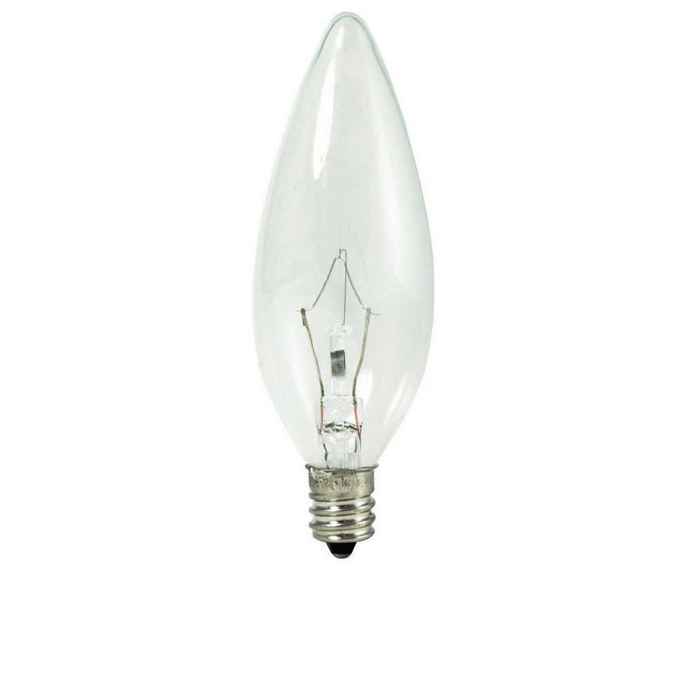 Bulbrite Krystal Touch 60-Watt B10 Krypton Light Bulb with Candelabra ...