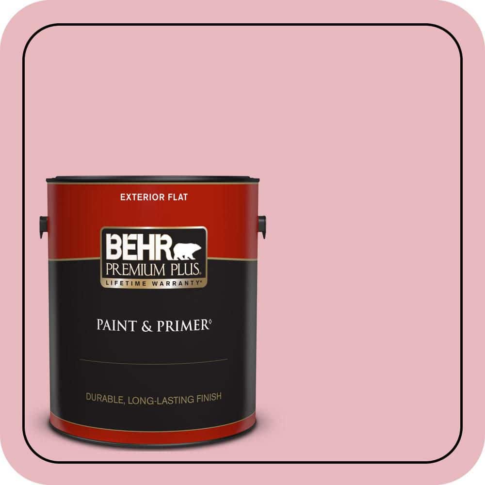 BEHR PREMIUM PLUS 1 gal. #M150-2 Peppermint Stick Flat Exterior Paint ...