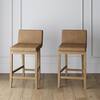 Nathan James Gracie 24 in. Modern Counter Height Bar Stool with Back ...
