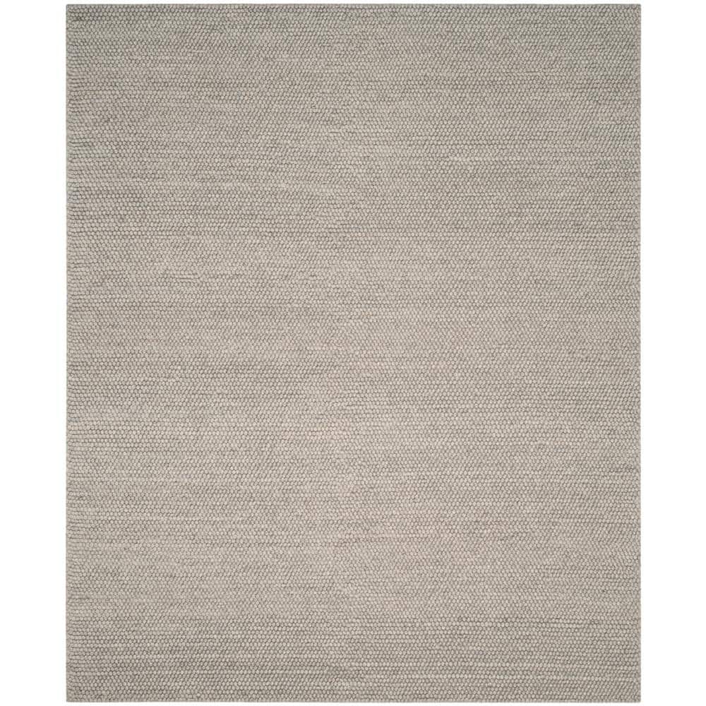 SAFAVIEH Natura Silver 8 ft. x 10 ft. Solid Area Rug NAT620C-8 - The ...