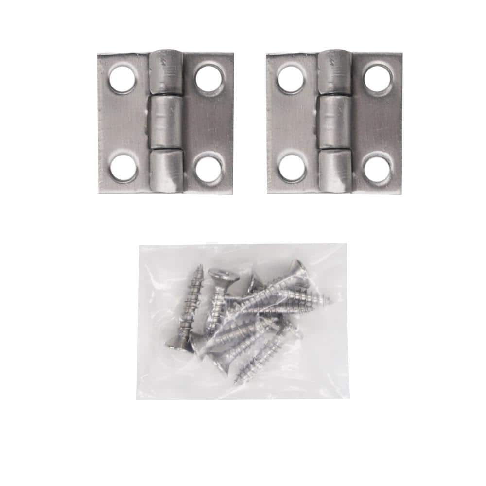 Everbilt 1 in. Stainless Steel Non-Removable Pin Narrow Utility Butt ...