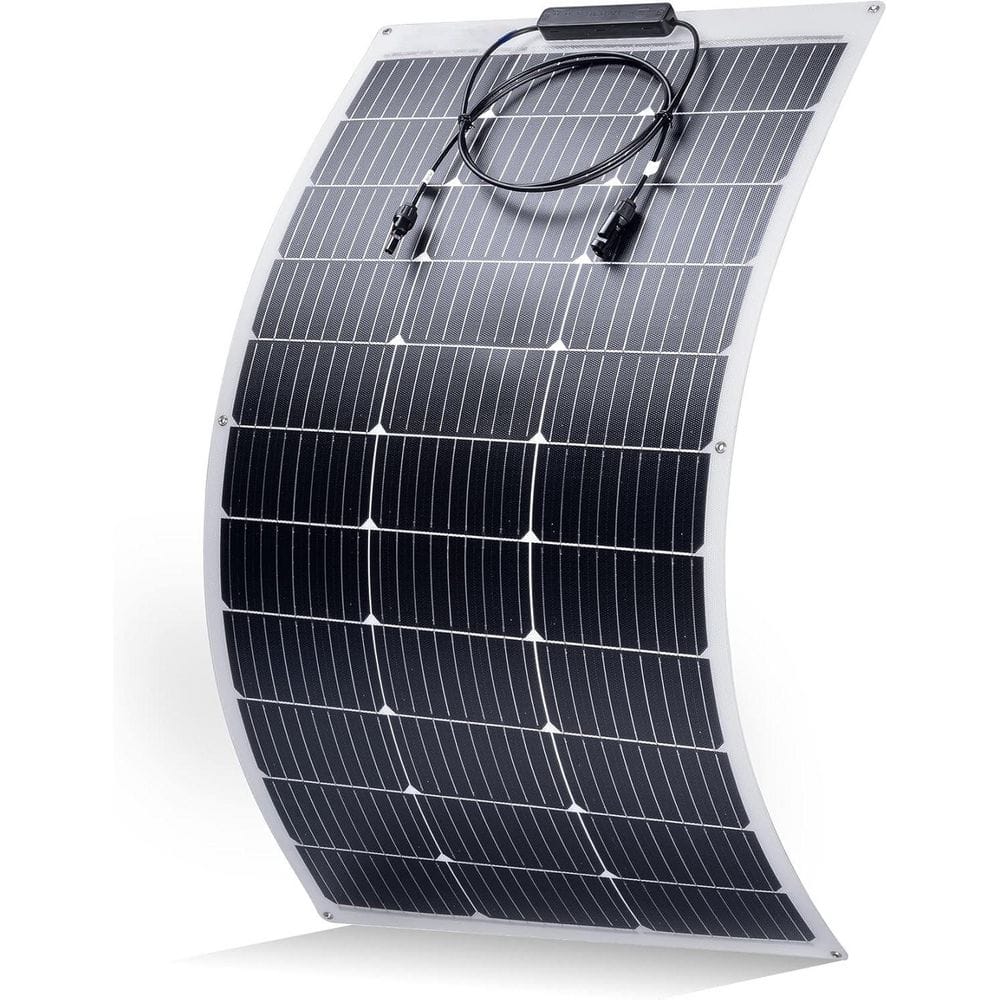 Yichuhaoxi 100-Watt Flexible Solar Panel Monocrystalline Cell 12-Volt ...