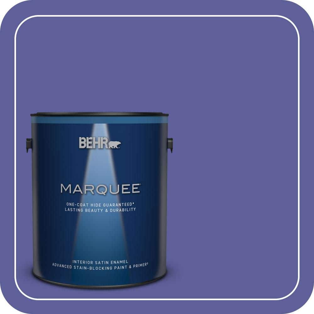 BEHR MARQUEE 1 gal. #P550-6 Wizards Potion One-Coat Hide Satin Enamel ...