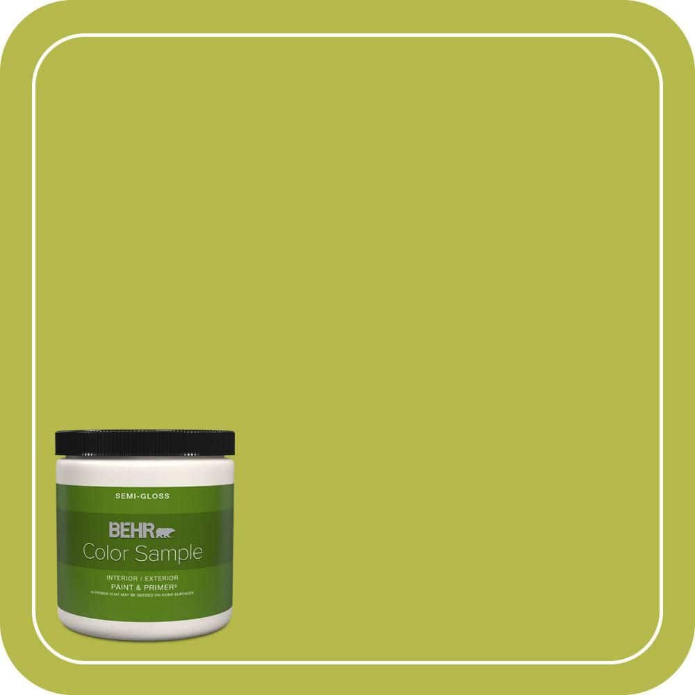 BEHR PREMIUM PLUS 8 oz. #400B-6 Japanese Fern Semi-Gloss Interior ...