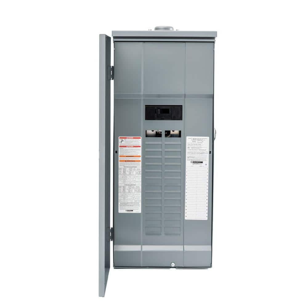Square D Homeline 150 Amp 30-Space 60-Circuit Outdoor Main Breaker Plug ...