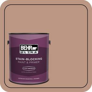 BEHR PREMIUM PLUS 8 oz. #S190-4 Spiced Brandy Satin Enamel Interior ...