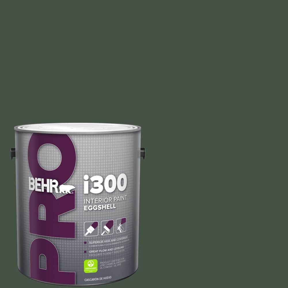 BEHR PRO 1 gal. #ECC-48-3 Lush Grass Eggshell Interior Paint PR33301 ...