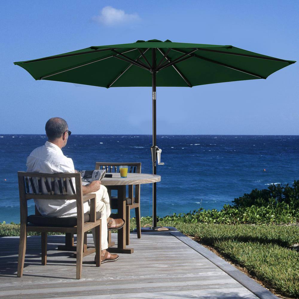 JEAREY 7.5ft Steel Outdoor Patio Market Umbrella with Tilt Crank in ...