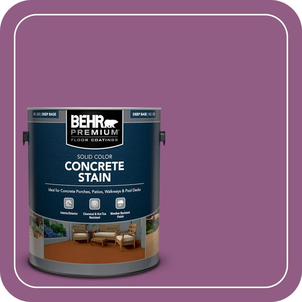 BEHR PREMIUM 1 gal. #OSHA-4 OSHA SAFETY PURPLE Solid Color Flat ...