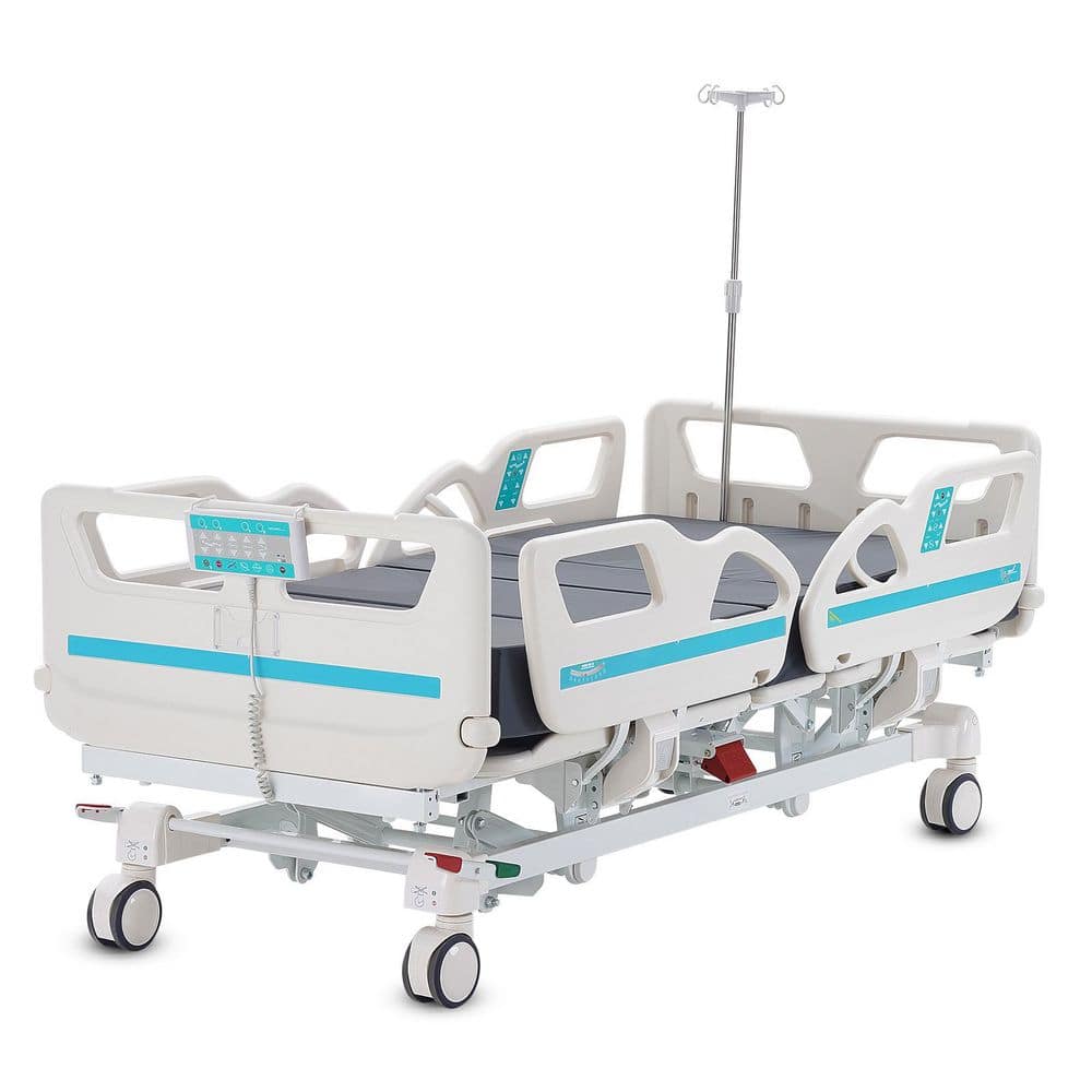 SKYSHALO Premium 5 Function Full Electric Hospital Bed, ICU Electric ...