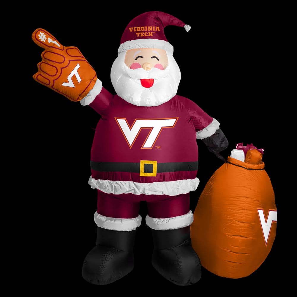 logobrands 7 ft. Virginia Tech Santa Clause Yard Inflatable 235-100-SC ...
