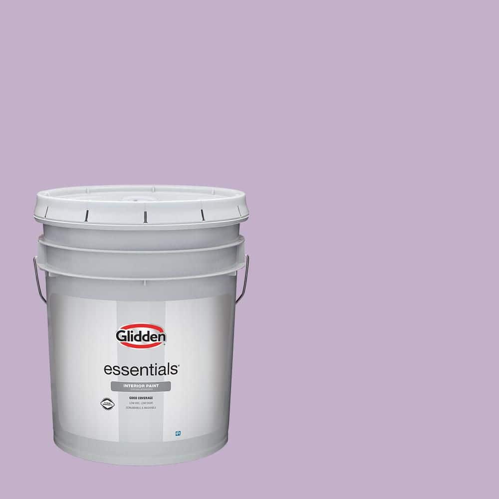 Glidden Essentials 5 gal. PPG1176-4 Purple Essence Eggshell Interior ...