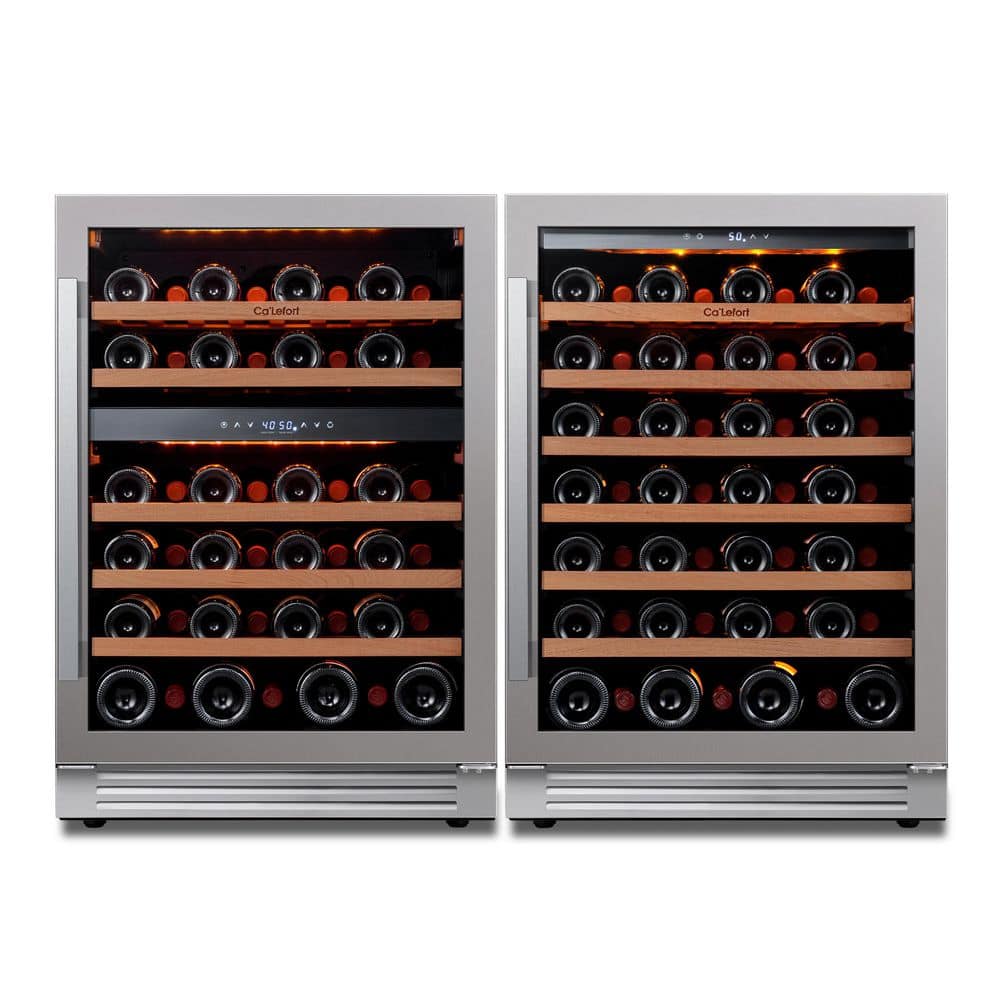 Ca'Lefort 48 in. Triple Zone Cellar Cooling Unit 100-Bottles Built- in ...