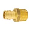 Apollo 1/2 in. Brass PEX-A Barb x 1/2 in. MNPT Male Adapter EPXMA1212 ...