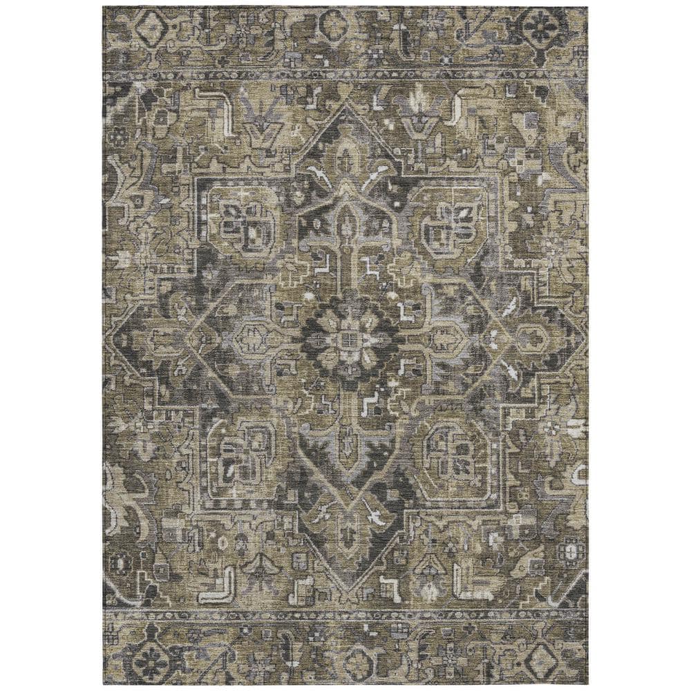 Addison Rugs Chantille ACN570 Taupe 5 ft. x 7 ft. 6 in. Machine ...