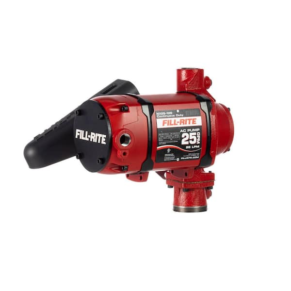 FILL-RITE 120-Volt 25 GPM 1/3 HP Continuous Duty Fuel Transfer Pump ...