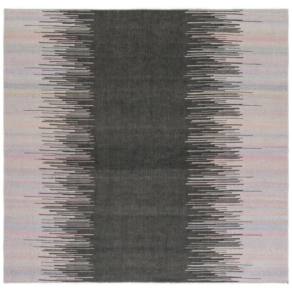 SAFAVIEH Cabo 7 ft. x 7 ft. Beige/Black Solid Abstract Square Area Rug ...