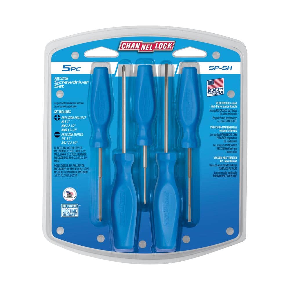 Channellock Precision Screwdriver Set (5-Piece) SP-5H - The Home Depot