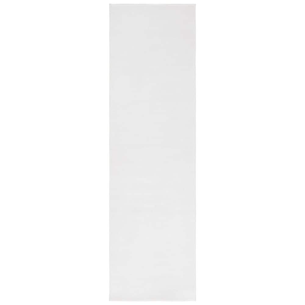 SAFAVIEH Loft Ivory 2 ft. x 8 ft. Machine Washable Modern Solid Runner ...