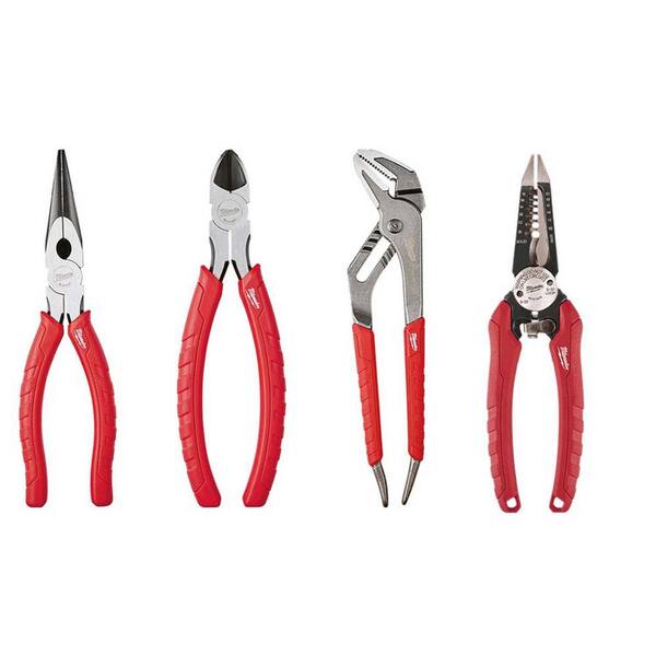 Milwaukee Pliers Kit (4-Piece) 48-22-6331-48-22-3079 - The Home Depot