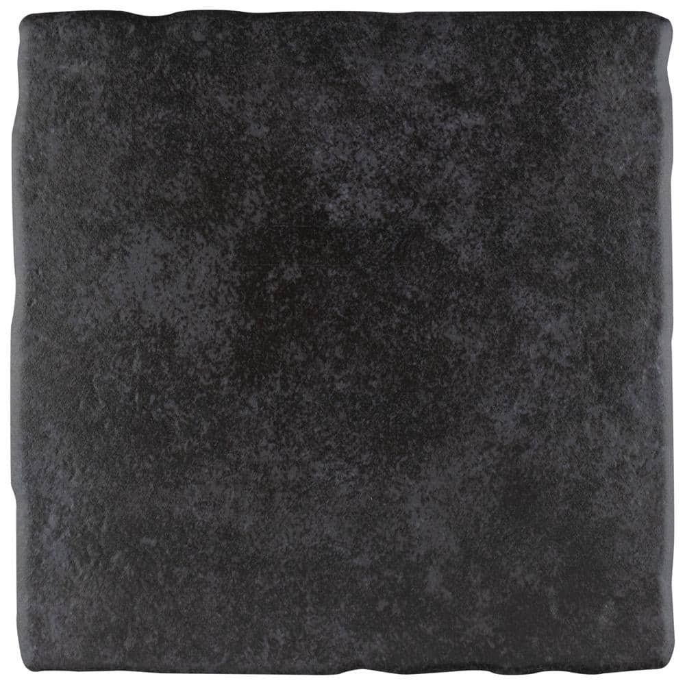 Merola Tile Costa Grafito 7-3/4 in. x 7-3/4 in. Ceramic Floor and Wall ...