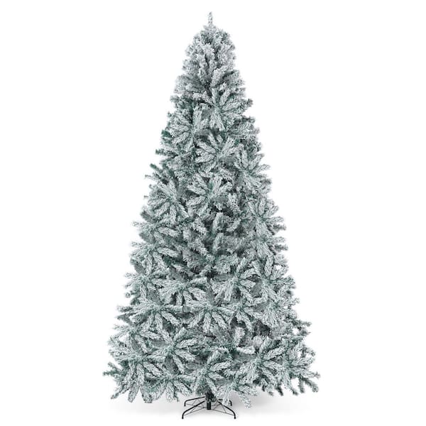 Yaheetech Unlit Hinged Spruce Artificial Christmas Tree Lifelike ...