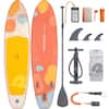Compact Lightweight 126 in. Colar Foam PVC Inflatable Paddleboard with ...