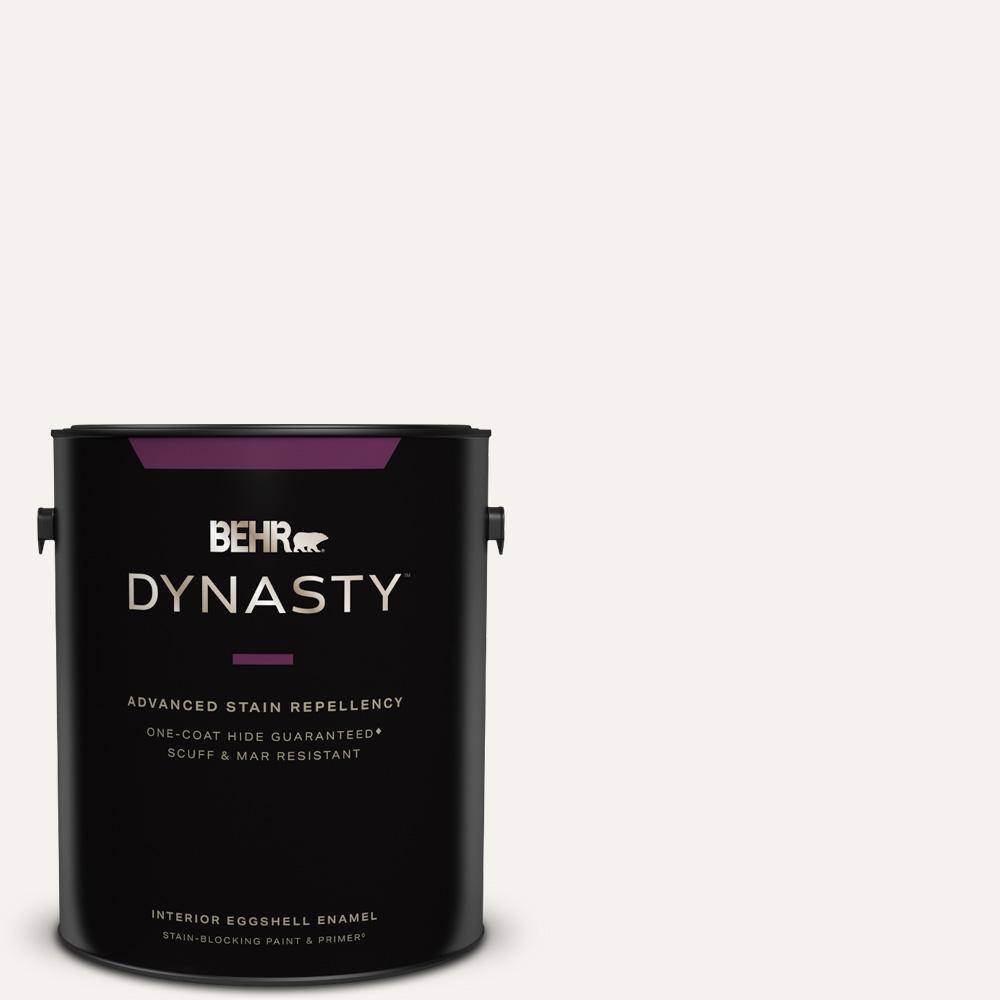 BEHR DYNASTY 1 gal. #PR-W14 Bit of Sugar Eggshell Enamel Interior Stain ...