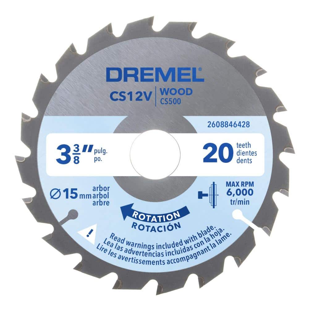 Dremel Blueprint 3-3/8 in. x 20-Tooth Carbide Compact Saw Blade for ...