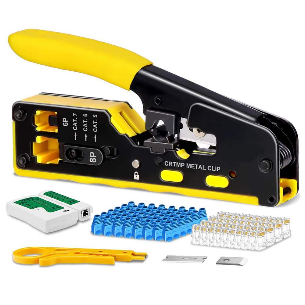 Hand Tool Type Ethernet Crimper with Cable Tester, Pass Through ...