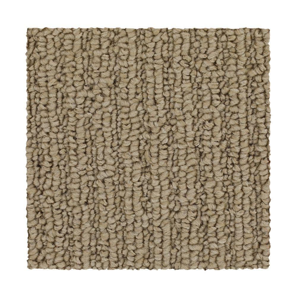 TrafficMaster 8 in. x 8 in. Pattern Loop Carpet Sample - Finton - Color ...