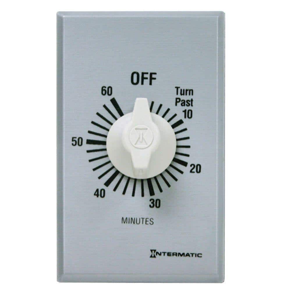 Intermatic 20 Amp 60-Minute Indoor In-Wall Spring Wound Timer, Gray ...