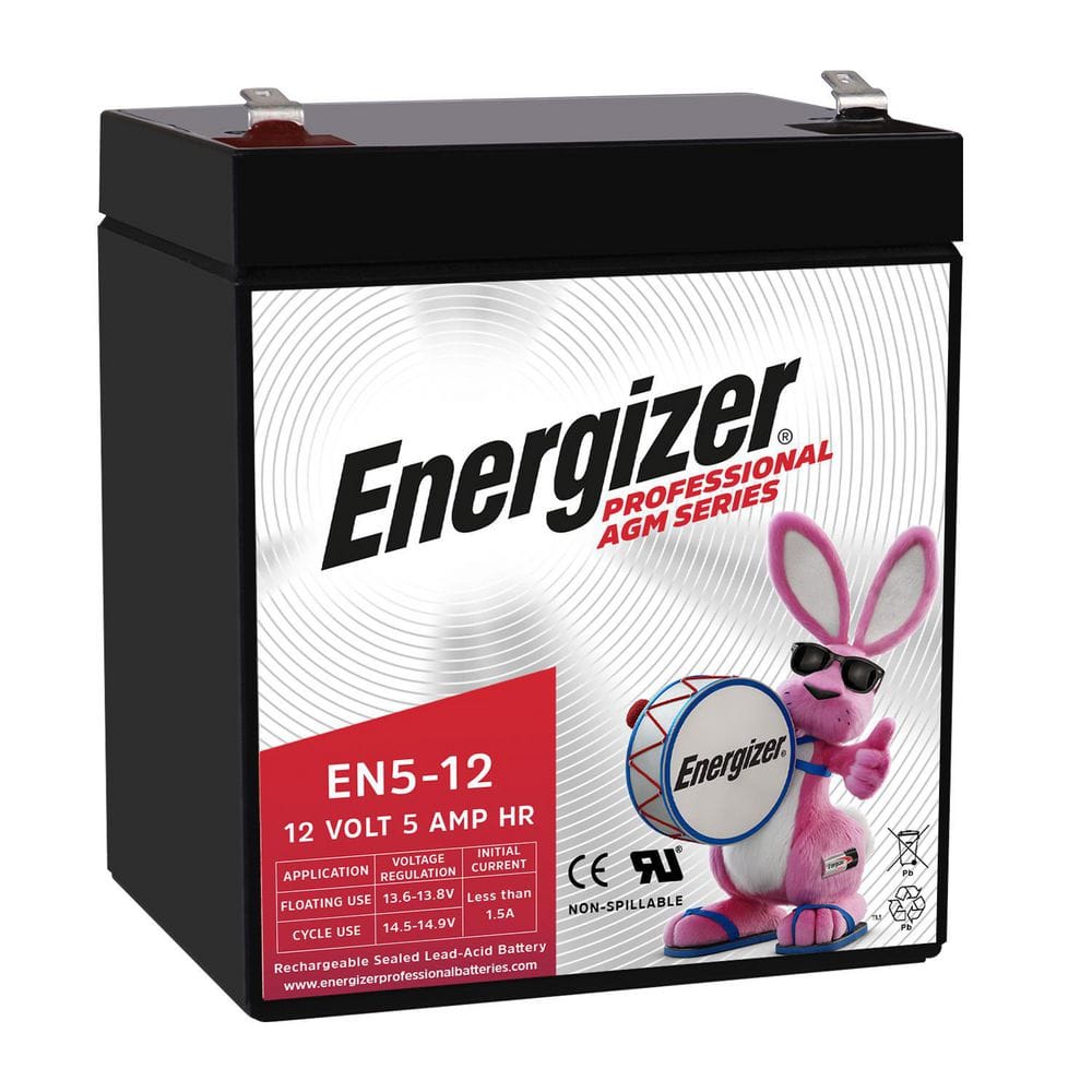 Energizer Energizer EN5-12, 12-Volt 5 Amp Hr, Long Lasting Sealed Lead ...