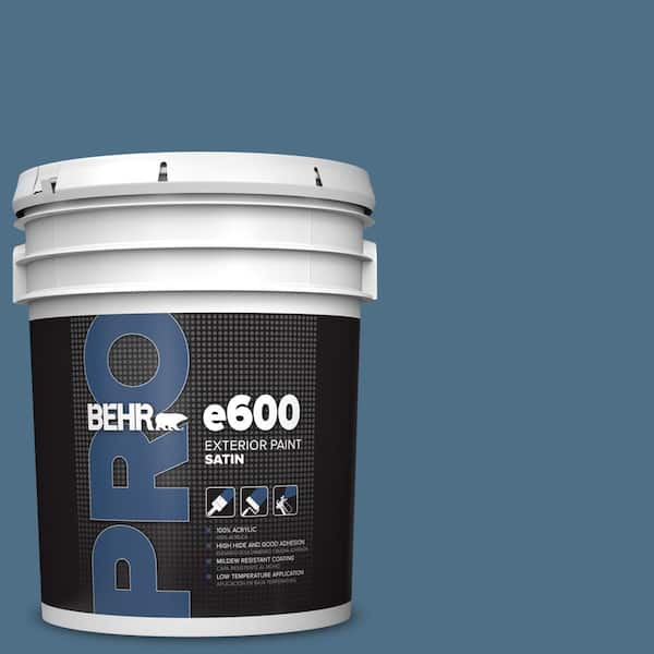 BEHR PRO 5 gal. #S500-6 Shipyard Satin Enamel Exterior Paint PR64305 ...