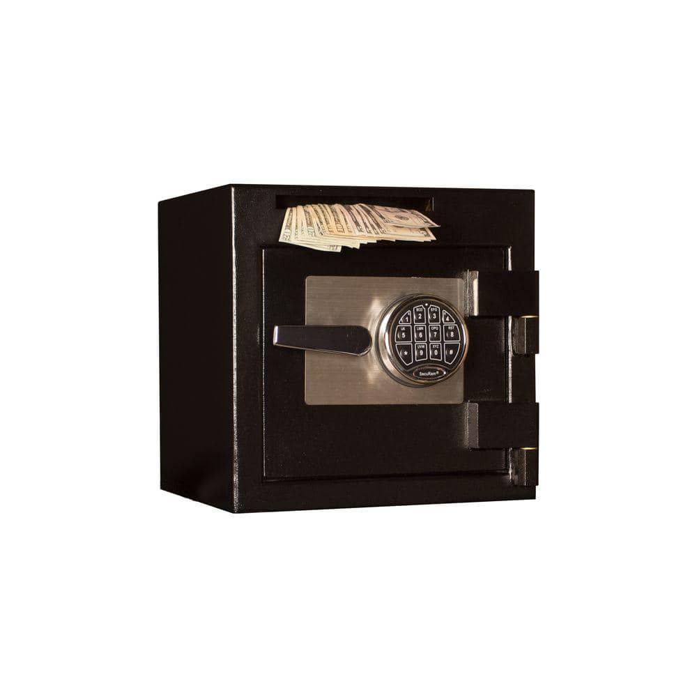 Tracker Safe 0.90 cu. ft. Steel Deposit Safe Electronic Lock, Black ...