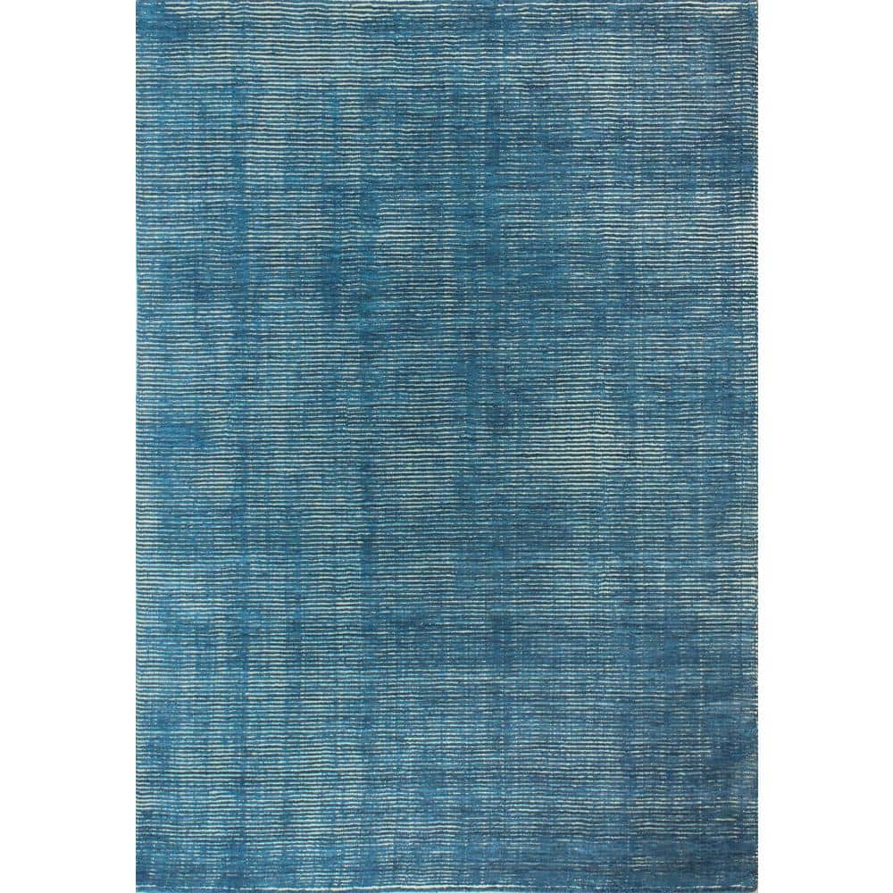 BASHIAN Contempo Azure 9 ft. x 12 ft. (8'6" x 11'6") Solid Contemporary ...