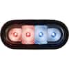 BUYERS PRODUCTS 6 Inch LED Oval Strobe Light with Red/Blue LEDs and ...