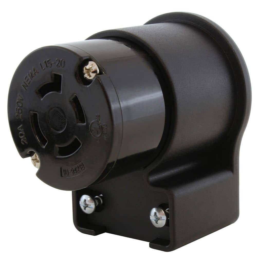 AC WORKS NEMA L15-20R 3-Phase 20A 250V 4-Prong Elbow Locking Female ...
