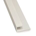 Glasliner 8 ft. x 13/16 in. x 3/16 in. Gray PVC FRP End Cap Molding 99440NL