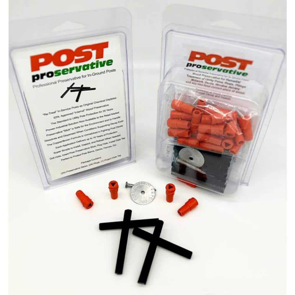 Post Protector Post Preservative for In-Service Posts 24 piece with ...